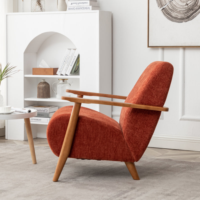 Wade Logan Andablo Wood Frame Armchair Reviews Wayfair